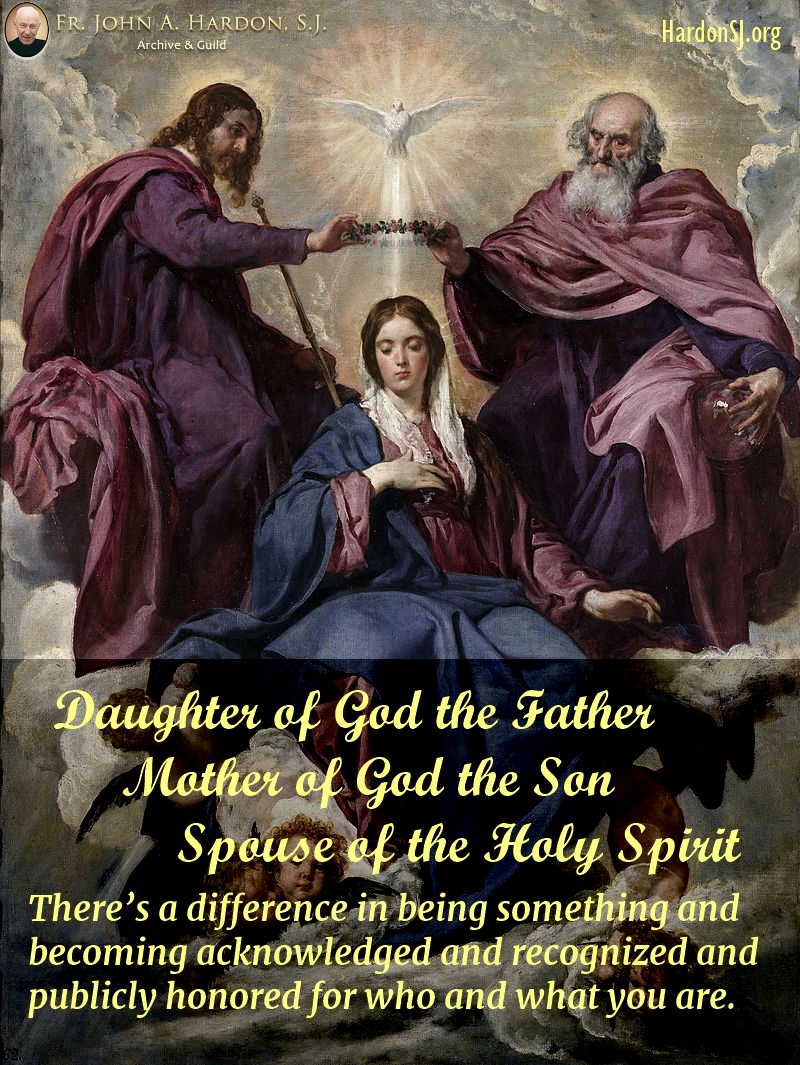 Why the Holy Trinity Crowned Our Lady - Fr. John A. Hardon, S.J ...